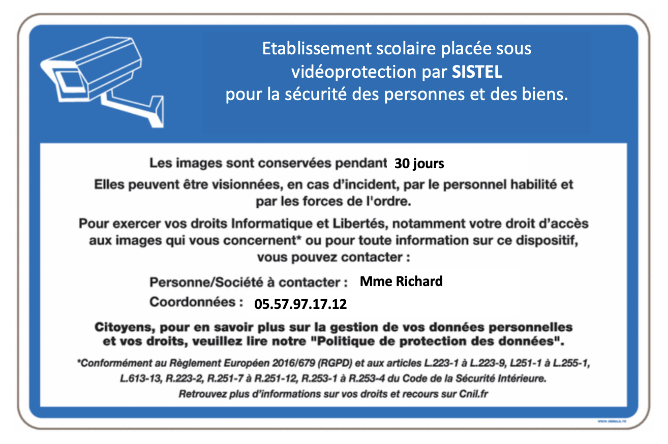 Informations généralers du collège Rambaud